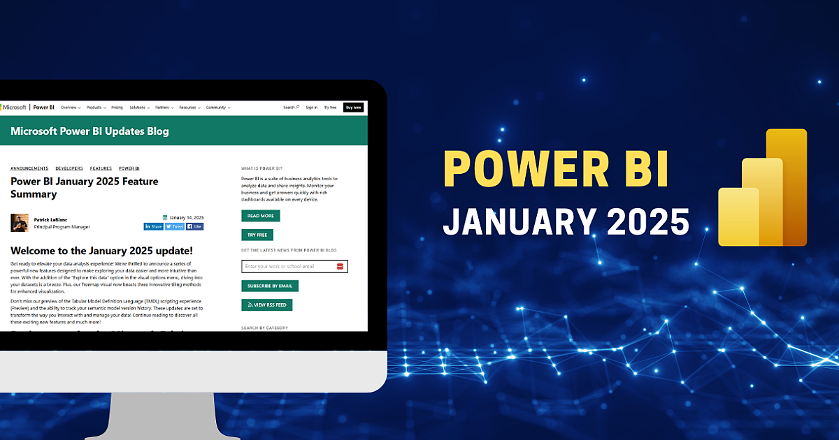 Power BI updates Januar 2025 - B2-BI