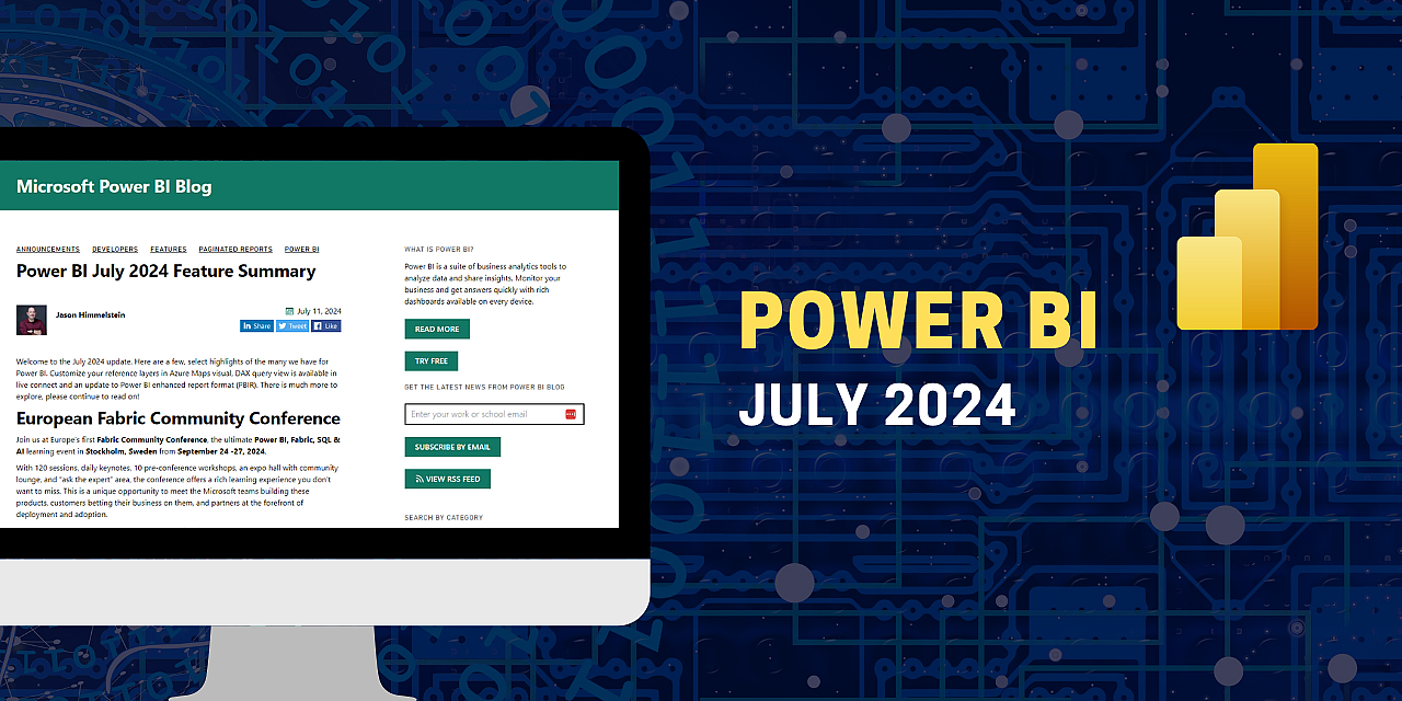 Power BI Updates July 2024 - B2-BI