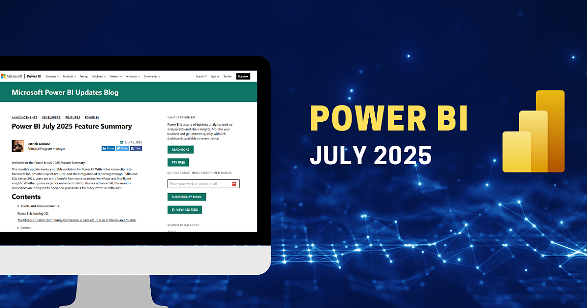 Power BI Updates July 2025 - B2-BI