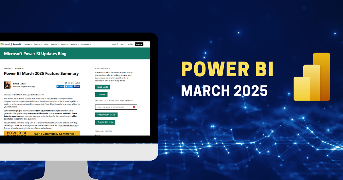 Power BI Updates March 2025 - B2-BI